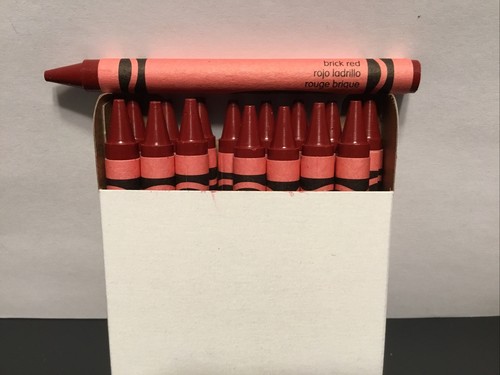 (16) Crayola Crayons (brick red) BULK | eBay