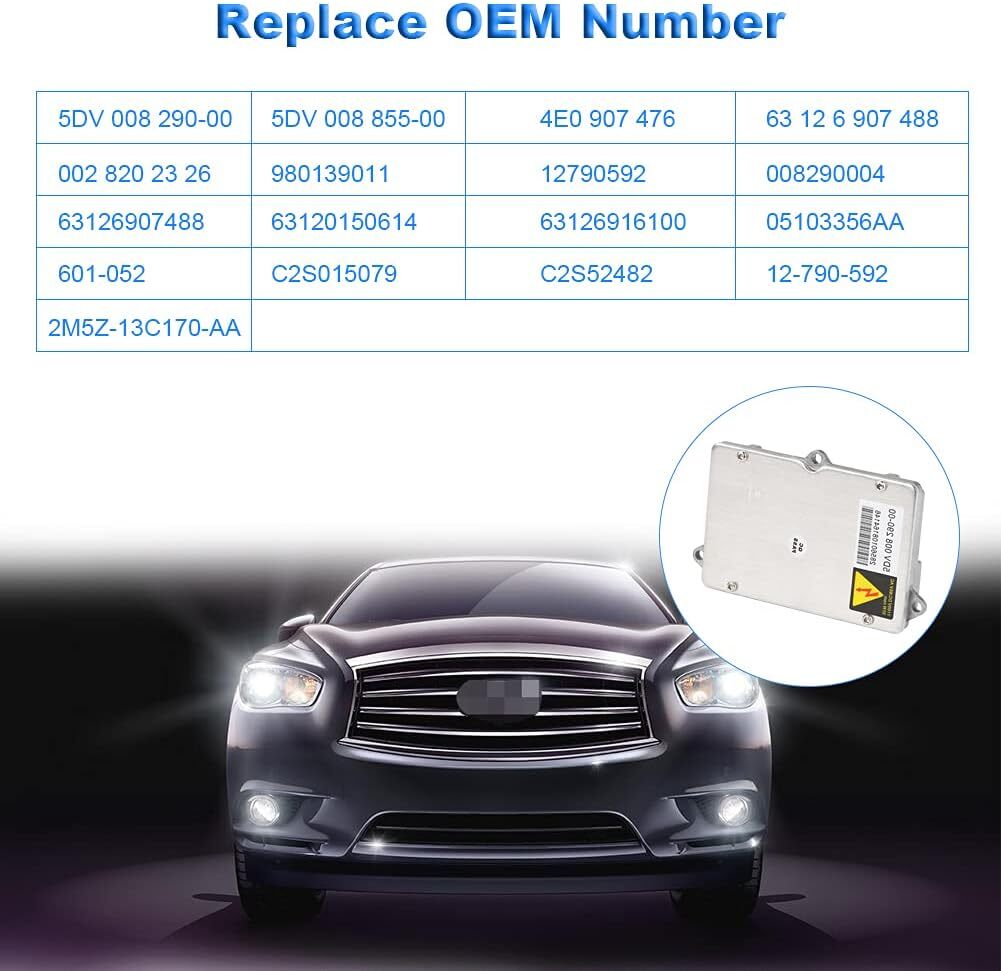 HID Xenon Headlight Ballast Control Unit Module ＆ D2S Unit Set for Audi ...