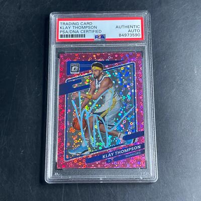 2021-22 Panini-Donruss Optic #124 LE 15/20 Klay Thompson Signed Card ...