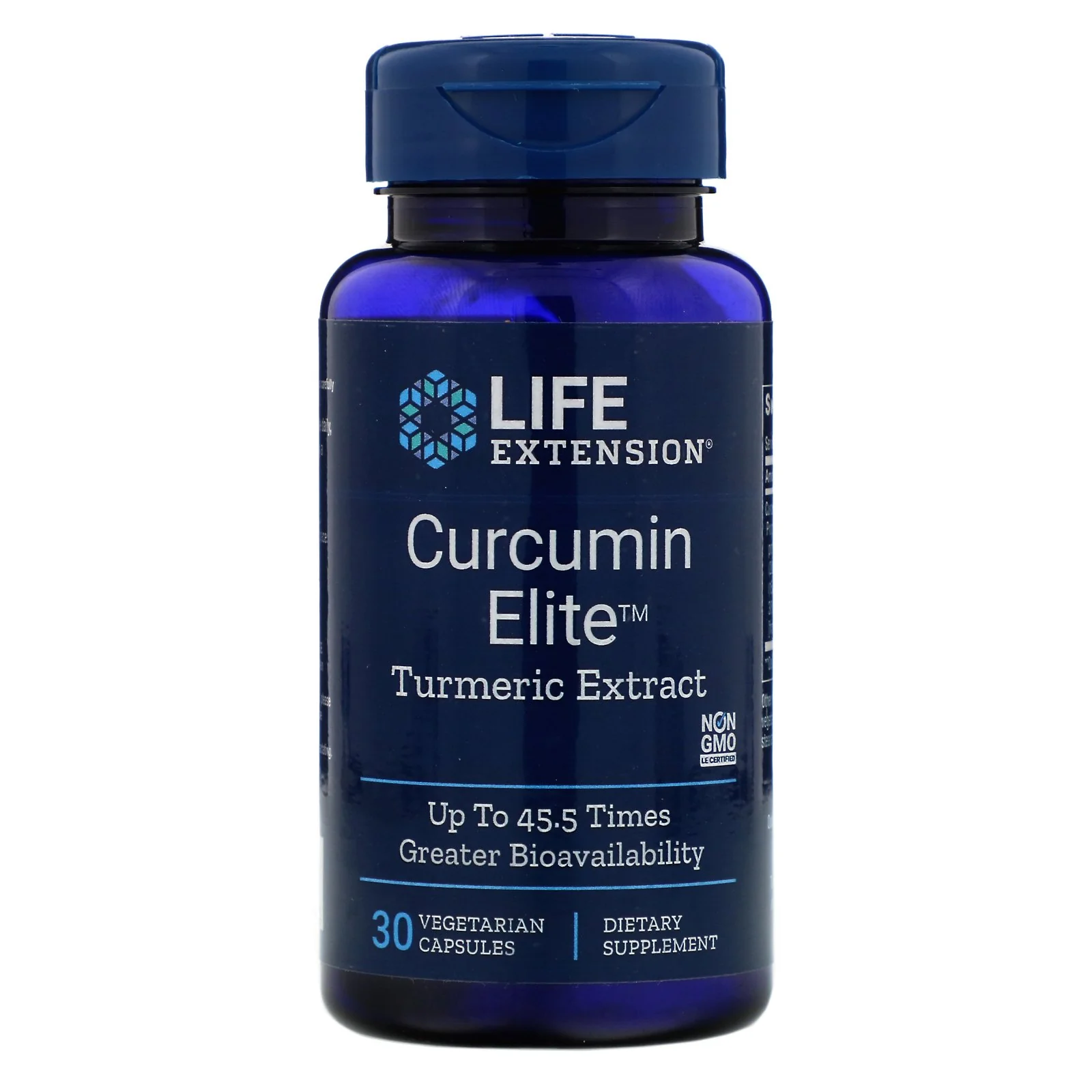 Life Extension, Curcumin Elite, Turmeric Extract, 30 Vegetarian ...