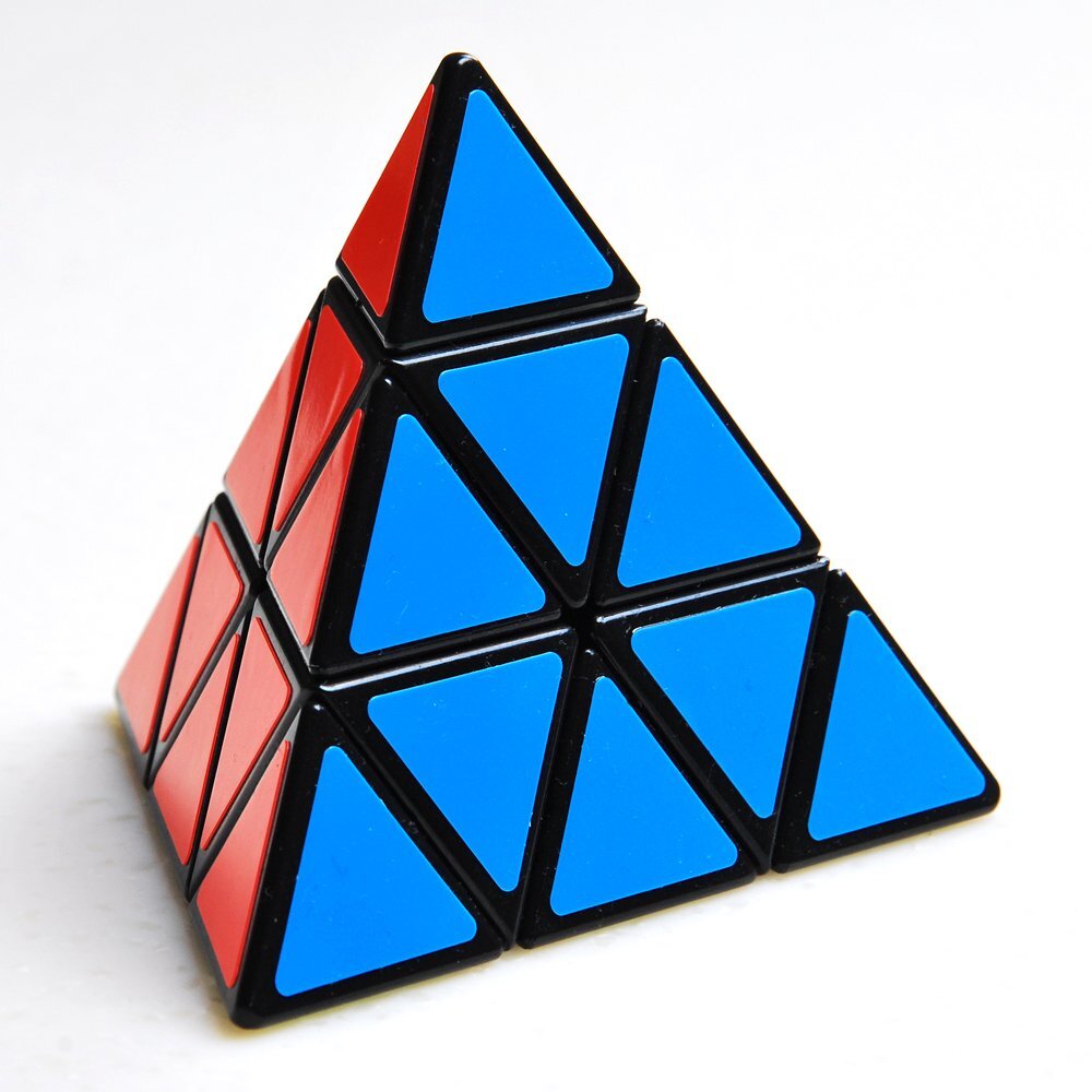 3x3x3 Pyramid Magic Speed Cube Triangle 3D Puzzle Cube Black for Kids ...
