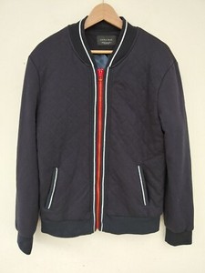 ZARA MAN Dark Blue,Stitched,Front Zip Men's Jacket,SizeXXL (Actual XL ...