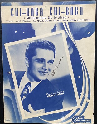 1947 Vintage Sheet Music Chi-Baba Chi-Baba Featuring Perry Como G+ ...