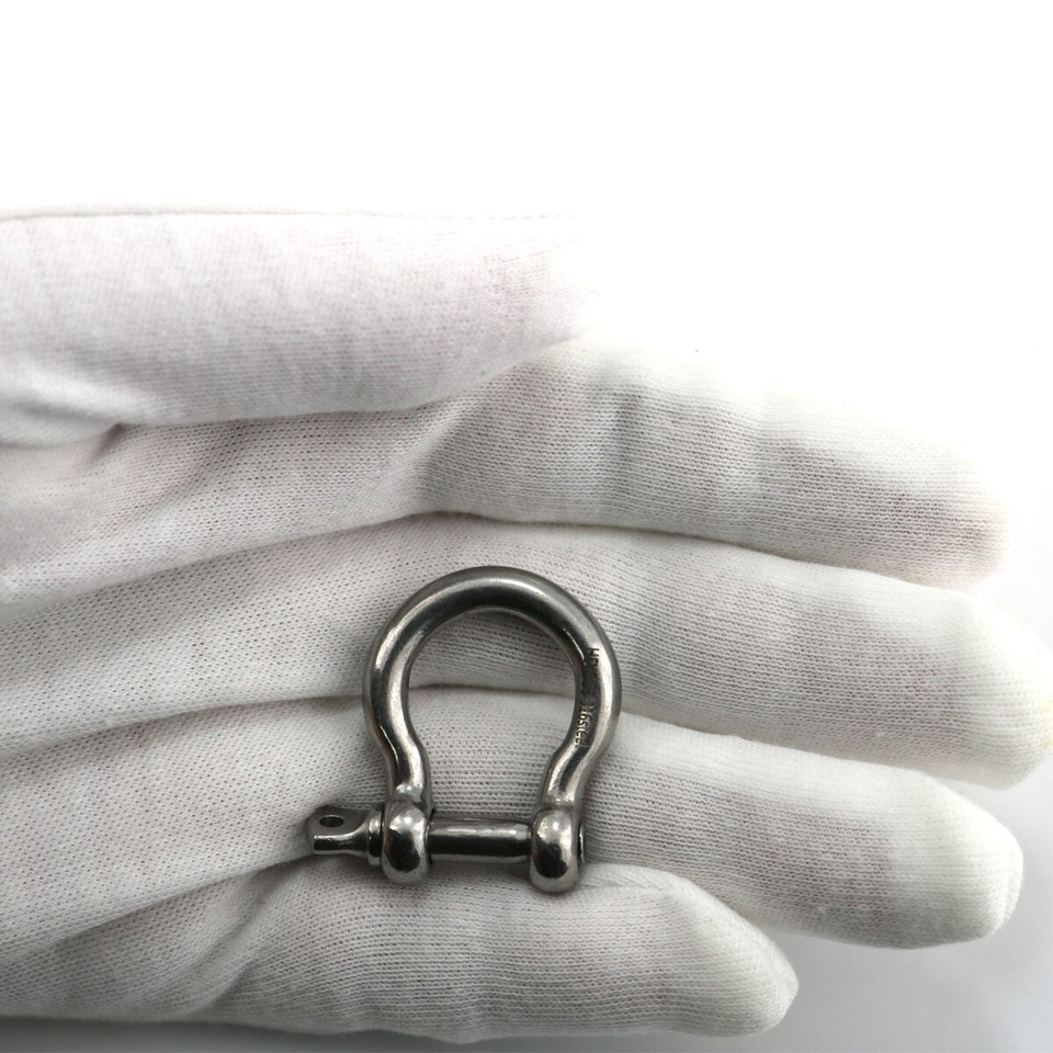 10 Pack 1/5" Mini Shackle D Rings Stainless Steel Small Anchor Rigging ...