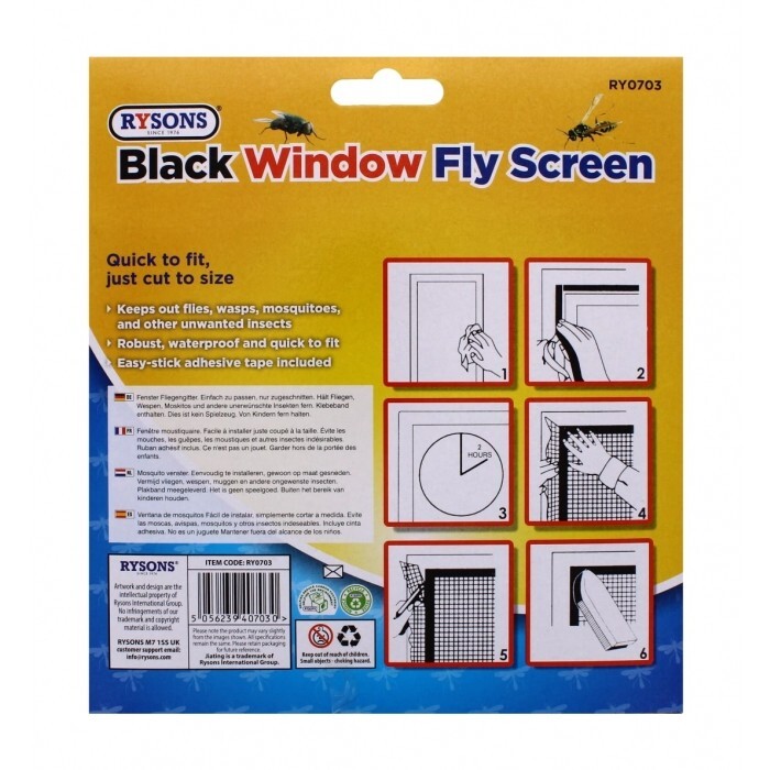 Large Black Window Screen Mesh Net Bug MOSQUITO Fly Insect Moth Door ...