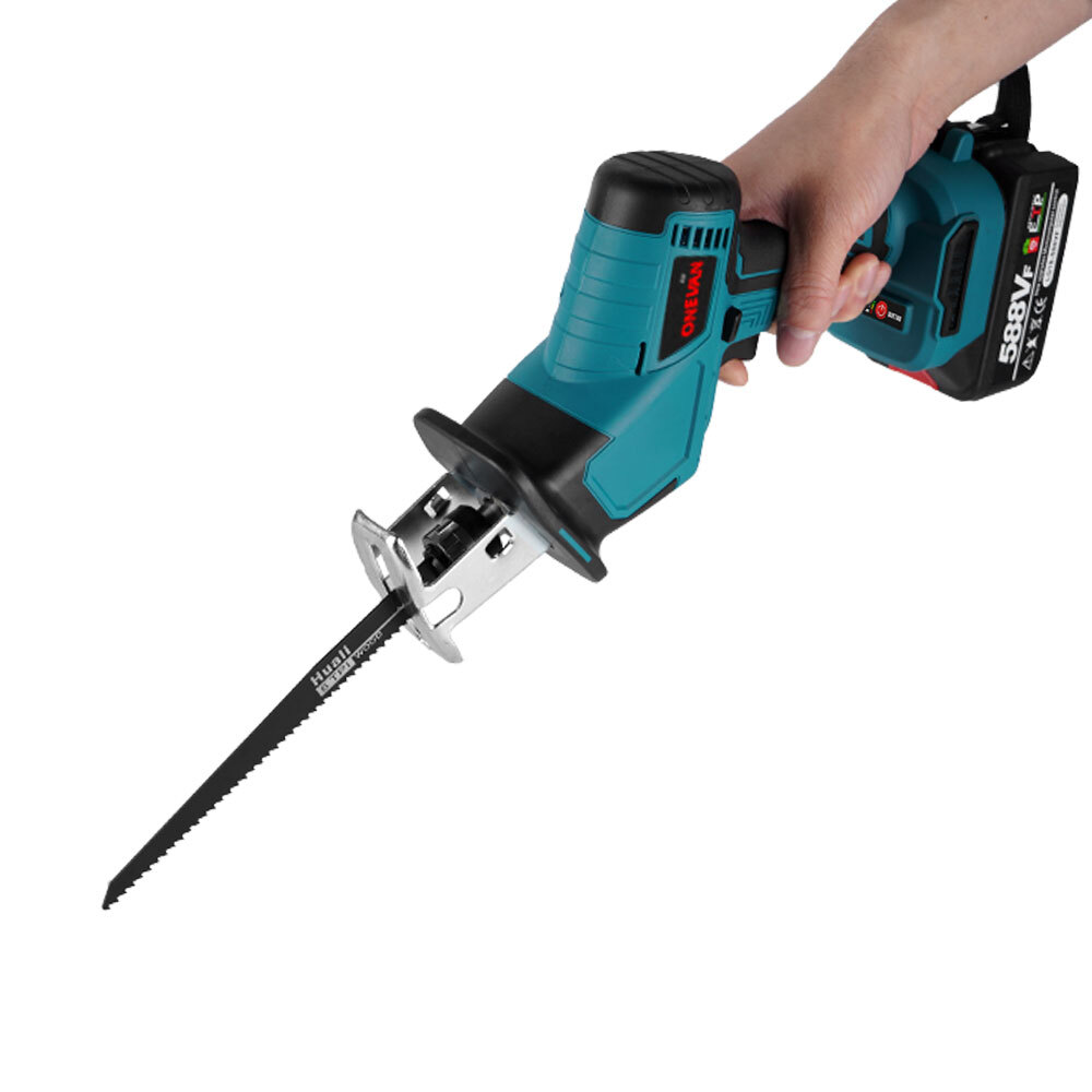 Cordless Reciprocating Saw Brushless High Power Cutting Tool with 2 ...
