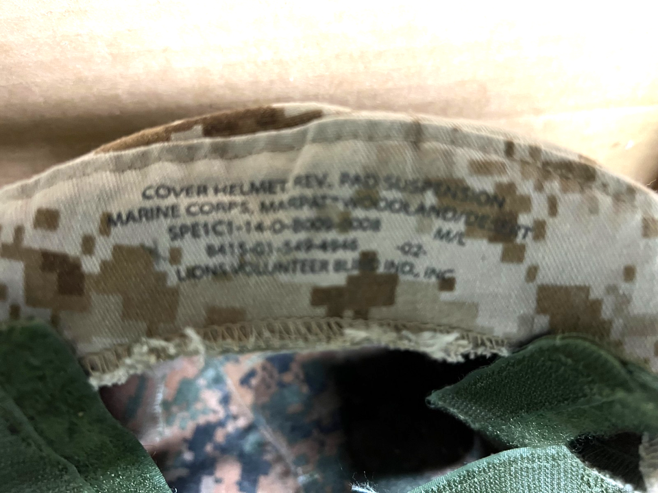 USMC PASGT Helmet with Marpat Cover-Size M-2 | eBay