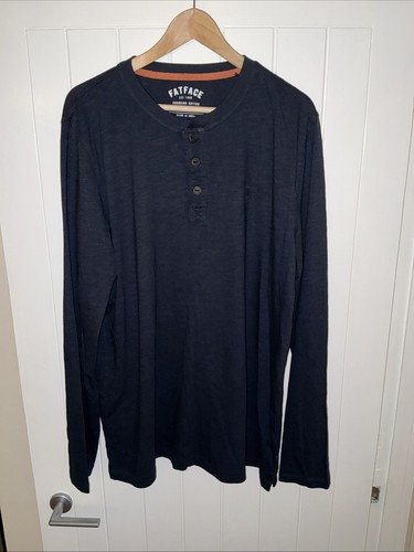 Fat Face Mens Blue XL Tall Long Sleeved Top | eBay UK