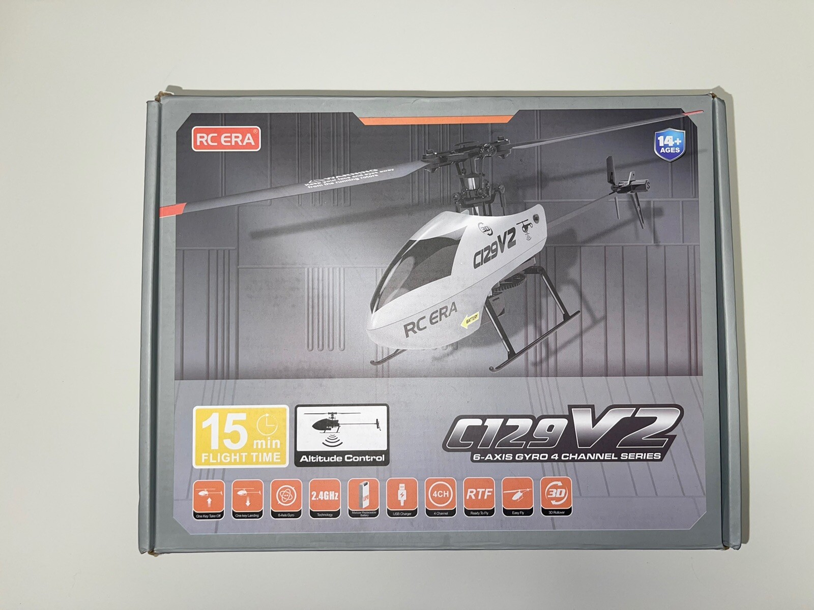 C129 V2 RC Helicopter, 4 Channel Remote Control Helicopter with 6-Axis ...