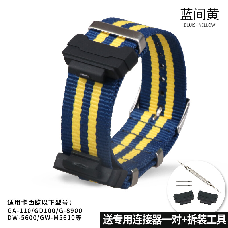 Sports Nylon Watch Strap for Casio GShock GA100 DW6900 G-5600 GA-400 ...