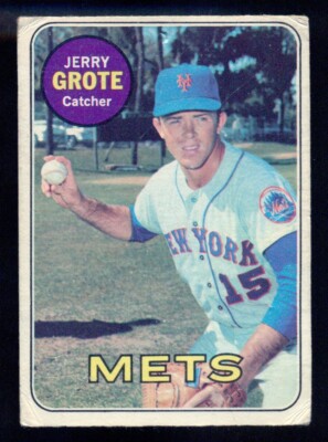 1969 TOPPS OPC O PEE CHEE MLB BASEBALL #55 Jerry Grote VG N Y NEW YORK Mets Card | eBay
