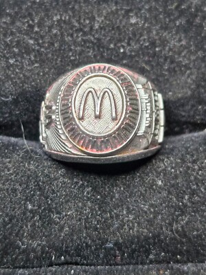 McDonald's Stainless Steel Employee Service Award Ring Size approx. 9.5 ...