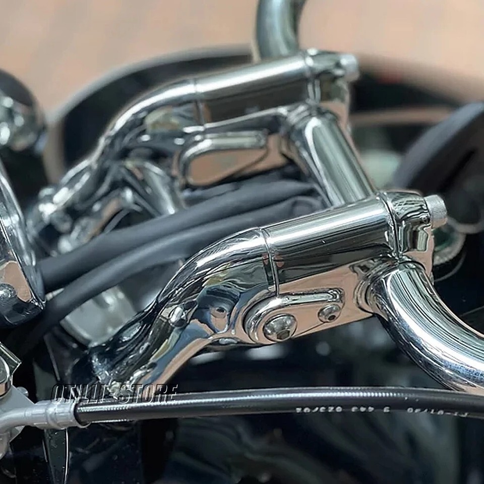 Motorcycle Handlebar Heightening Riser Bar Clamp Mount Accessories For ...