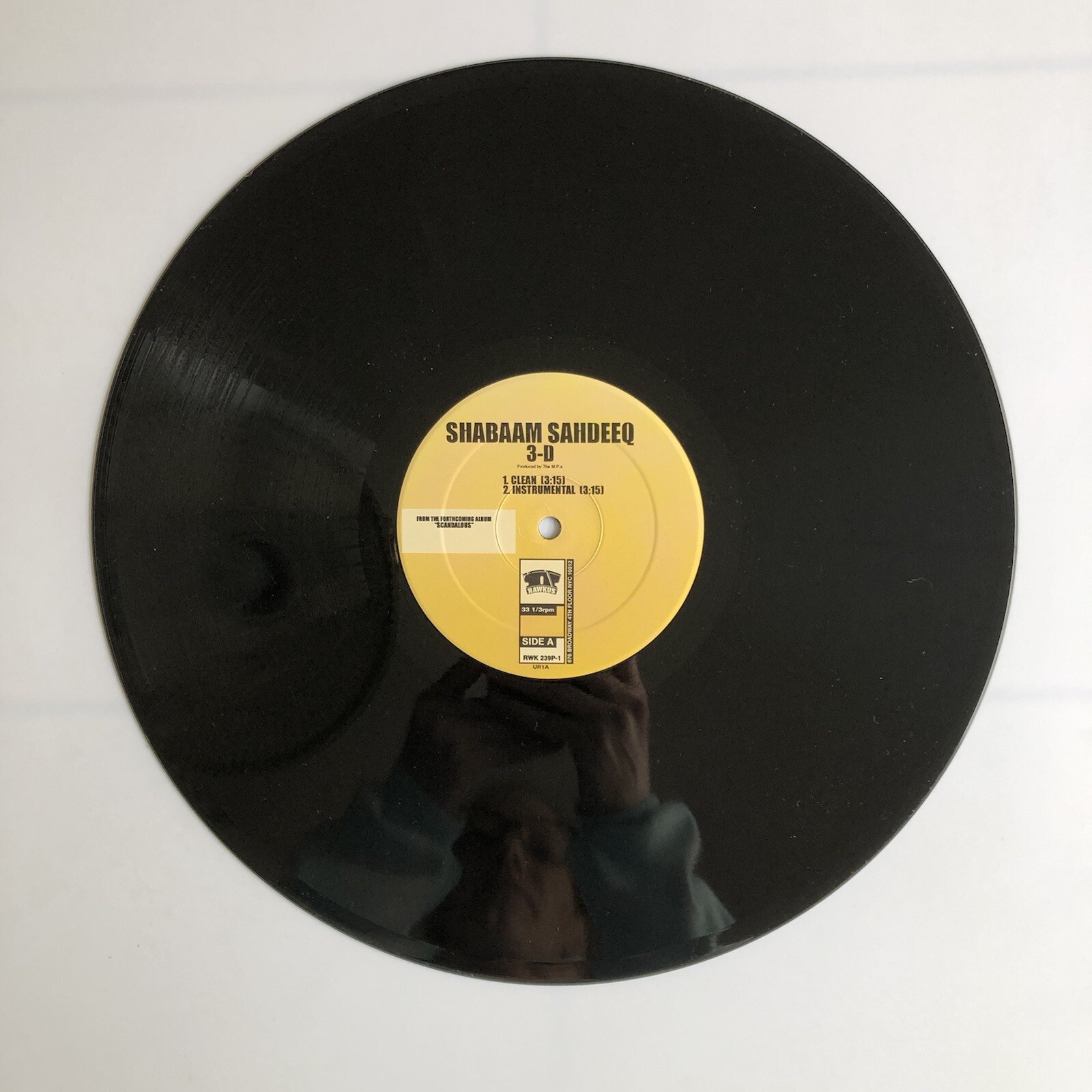 Shabaam Sahdeeq 3-D Rawkus Records RWK 239P-1 12” Vinyl Record Single ...