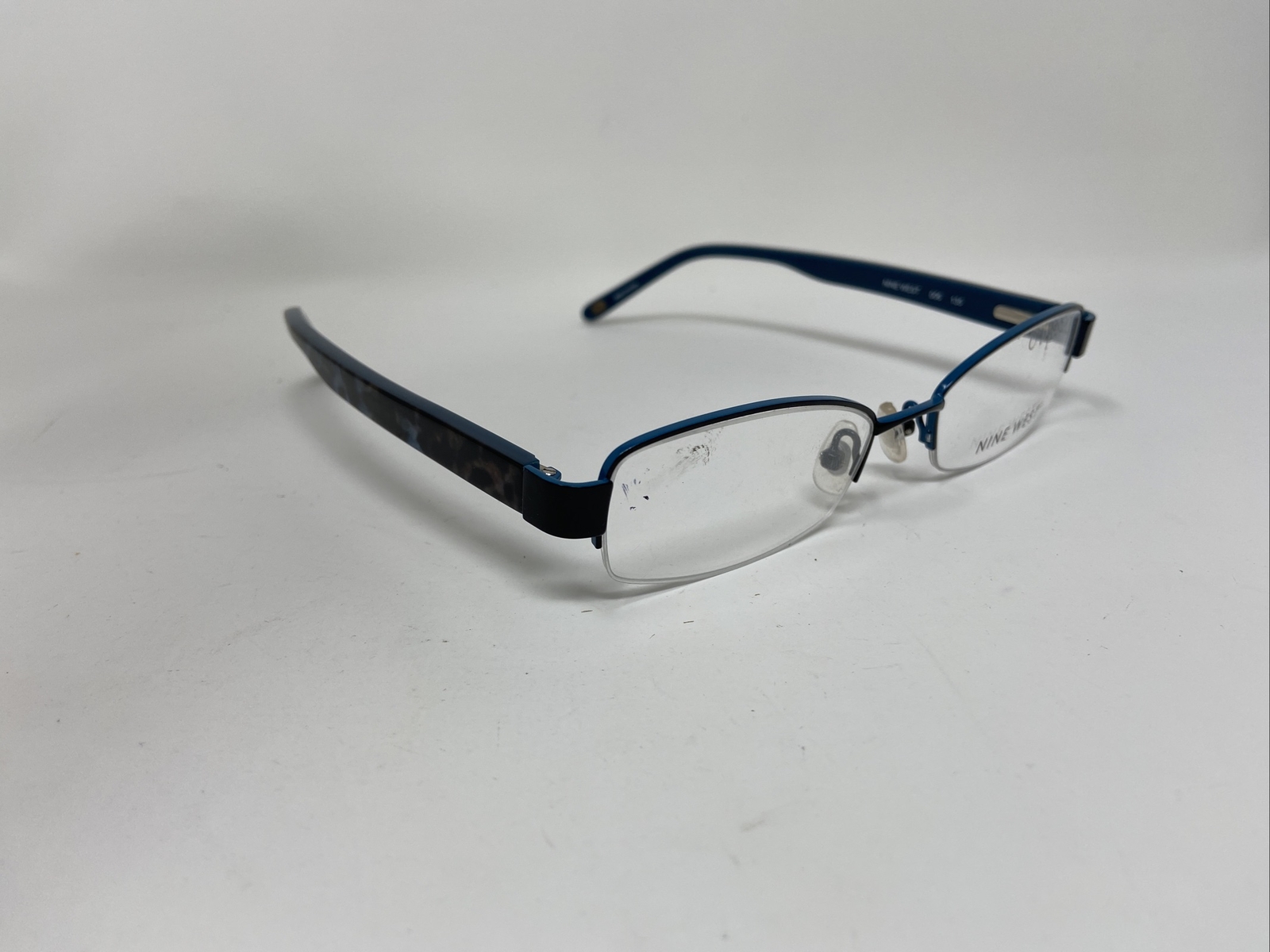 NINE WEST EYEGLASSES FRAME 403 006 BLACK BLUE MARBLE 50/17/135 JS21 | eBay