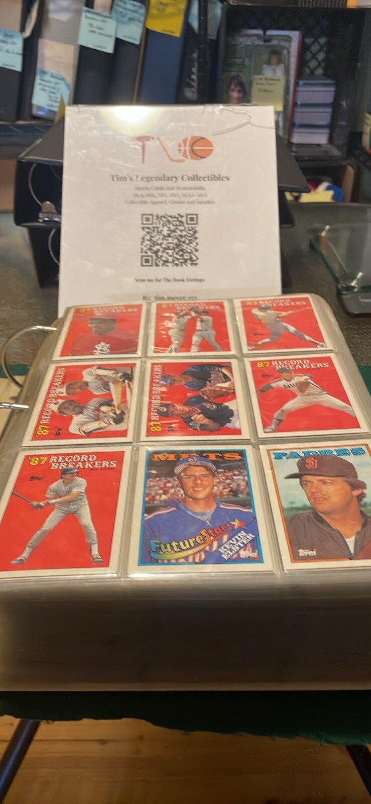 Complete 1988 Topps Regular Issue & Traded Baseball Sets in a Collector ...