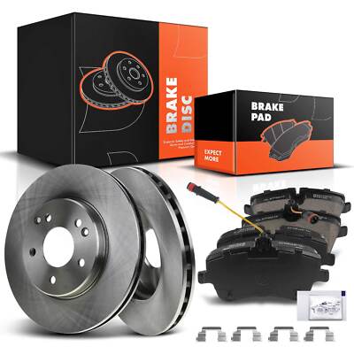 Front Disc Rotors & Ceramic Brake Pads for Mercedes-Benz W203 C230 02 ...