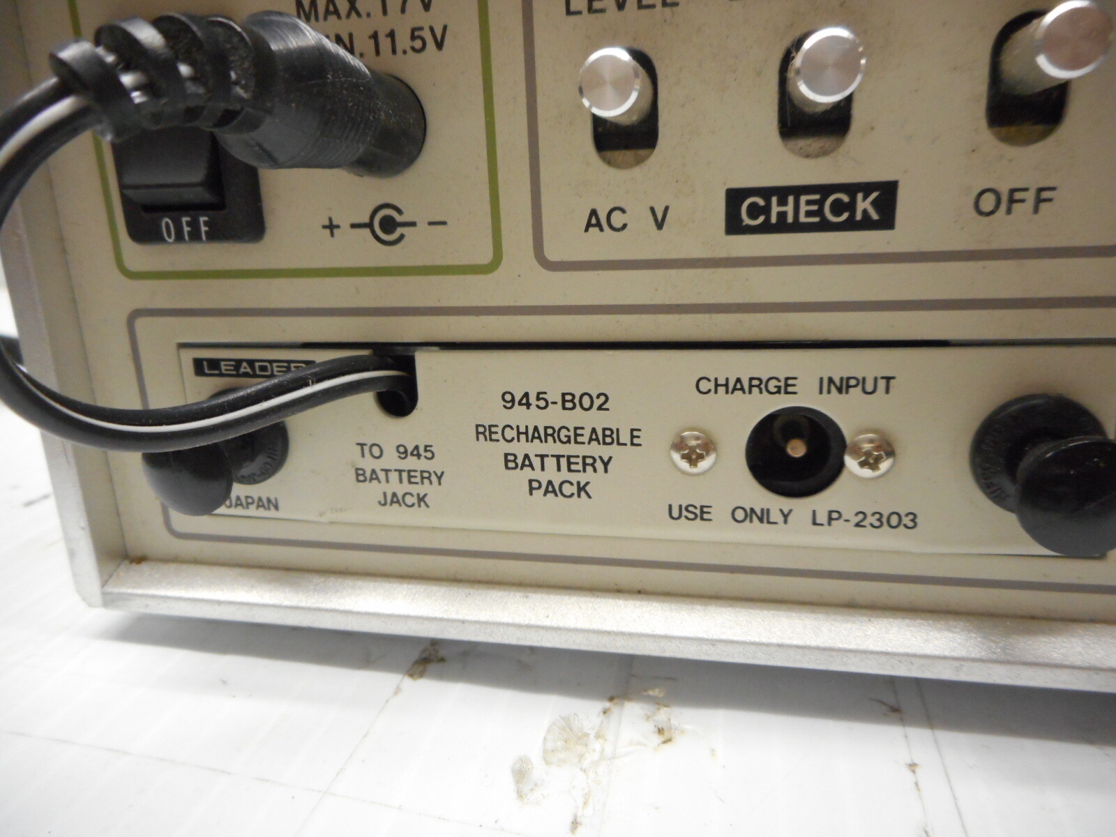 Leader Signal Level Meter Model LFC-945 Missing Lid No Power Supply ...