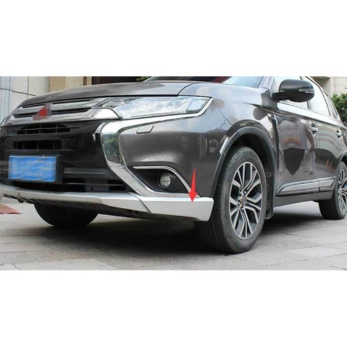 For Mitsubishi Outlander 2016-2020 Silver Front Bumper Lip Spoiler ...