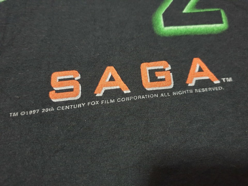 Rare!!! Vintage 90's Alien SAGA 1997 horror movie t-shirt Sci-Fi ...