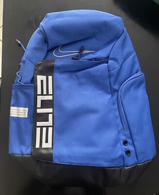 NIKE ELITE PRO BACKPACK BLUE AND BLACK | eBay