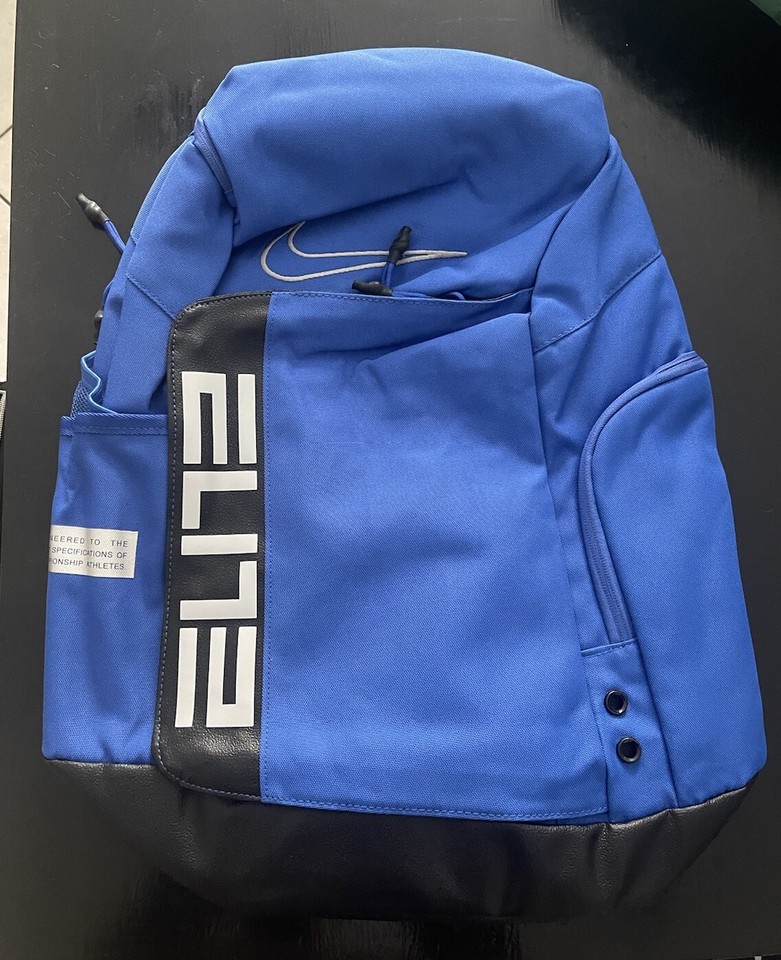 NIKE ELITE PRO BACKPACK BLUE AND BLACK | eBay