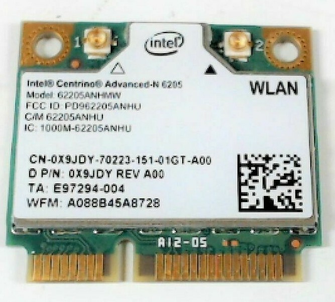 Dell Latitude E6530 WiFi Intel Centrino Advanced-N 6205 Wireless Card ...