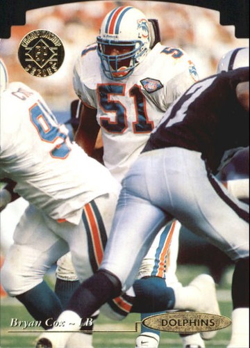 1995 SP Championship Die Cuts Miami Dolphins Football Card #140 Bryan ...