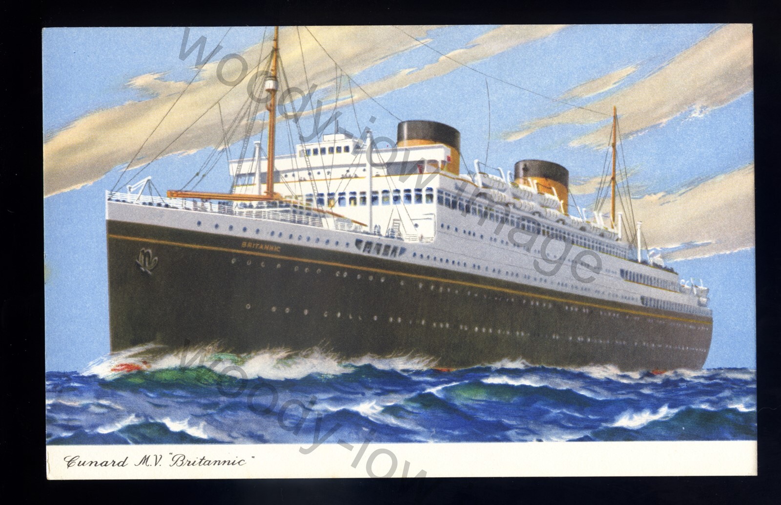 LS2763 - White Star Liner - Britannic - built 1930 - postcard | eBay