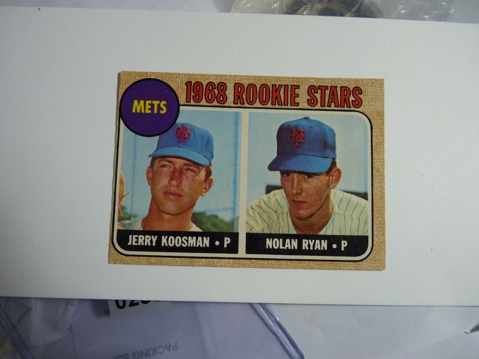 ULTRA RARE BASEBALL CARD ROOKIE OPC 1968 NOLAN RYAN JERRY KOOSMAN NEW ...