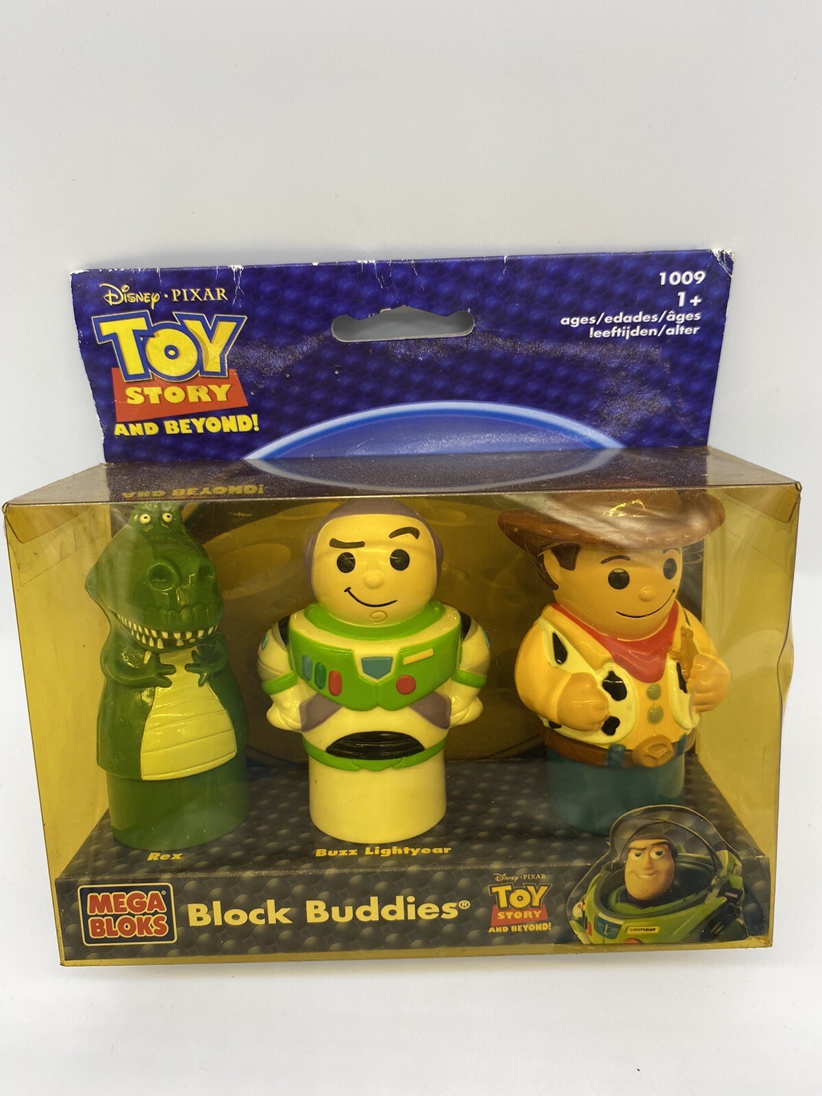 Mega Bloks Block Buddies Disney Toy Story Woody Buzz Lightyear & Alien ...