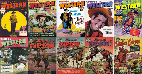 1950 - 1952 Sunset Carson Comic Book Package - 11 eBooks on CD | eBay