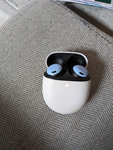 Google Pixel Buds Pro - True Wireless Noise Canceling Blue Earbuds | eBay