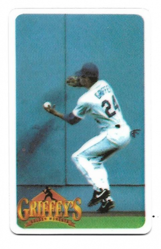 1992 Alrak Griffey Golden Moments #2 Ken Griffey Jr. Fielding off wall ...