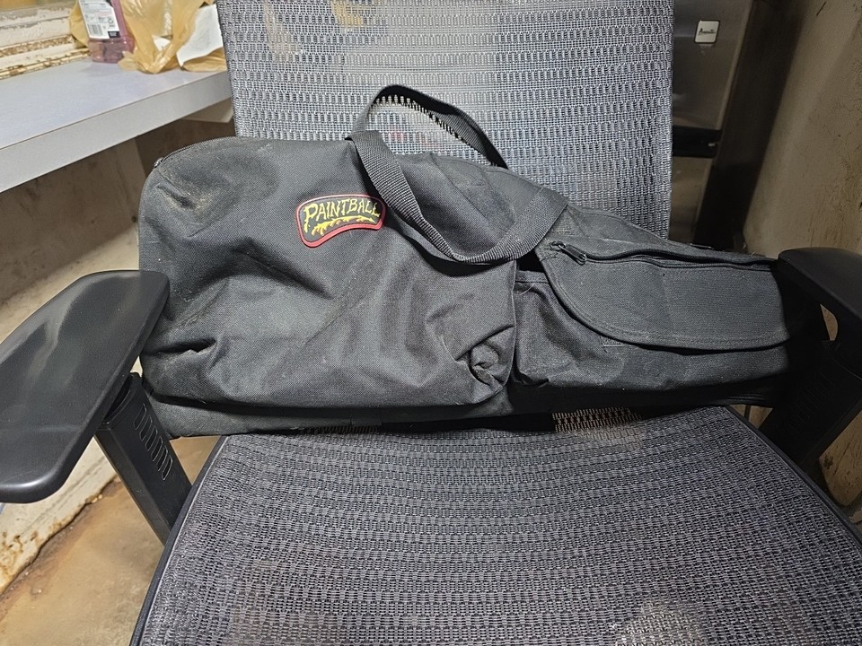 Black ICD BKO Paintball Marker. With Tank, Bag, Unit Is Untested Listed ...