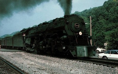 Norfolk & Western Steam Locomotive 1218 Near Oakvale WV 1987 Postcard ...