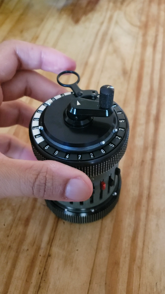 Curta Calculator Type II Mechanical Liechtenstein Contina w/ Case SN ...