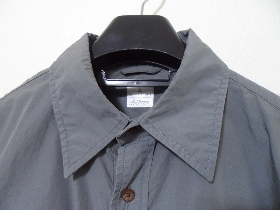 The Lost Explorer Shuttle Notes Master Cloth Gray Button Up Poplin ...
