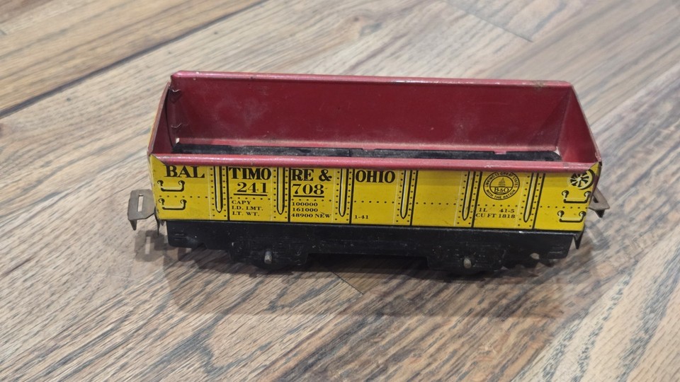 Vintage Marx Train Wind Up/Mechanic w/bell SET w/Tin cars & Track | eBay