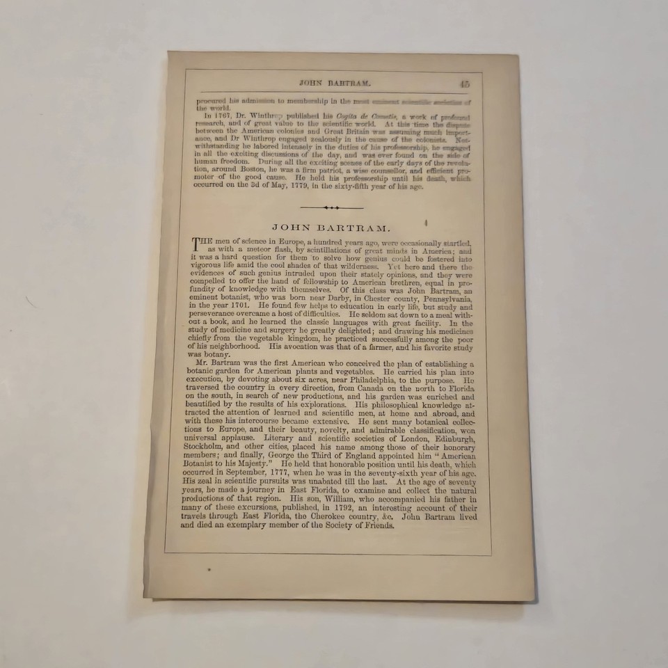 Portrait Of Charles Thomson c. 1855 Engraving (404) | eBay