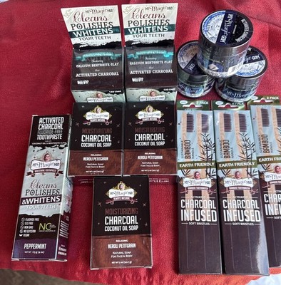 My Magic Mud Charcoal Whitening powder, Toothpaste,Toothbrush’s, Gum ...
