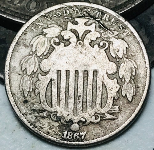 1867 Shield Nickel 5 Cents 5C Ungraded No Rays US Coin CC25660 | eBay