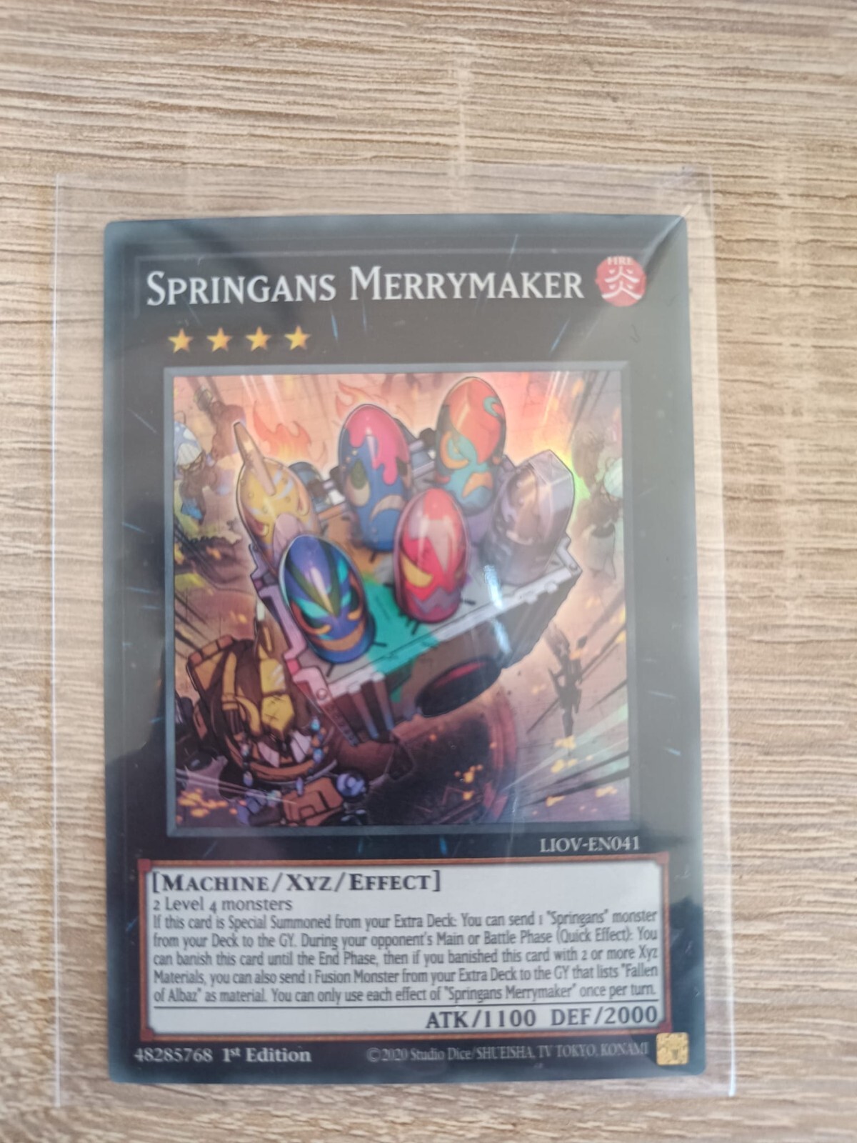 LIOV-EN041 Springans Merrymaker Super Rare 1st Edition YuGiOh Card ...