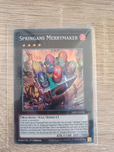 LIOV-EN041 Springans Merrymaker Super Rare 1st Edition YuGiOh Card | eBay