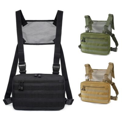 Tactical Chest Bag Military Nylon Shoulder Bag Waist Pack Outdoor EDC ...