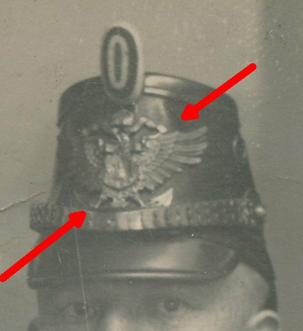 120037, Portraitfoto CDV , Gefreiter im I.Seebataillon, Tschako Adler ...