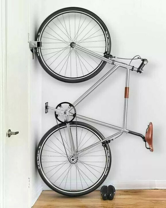 Road Mountain Bicycle Rack Storage Bike Clip Hanger Hook Space Saver ...