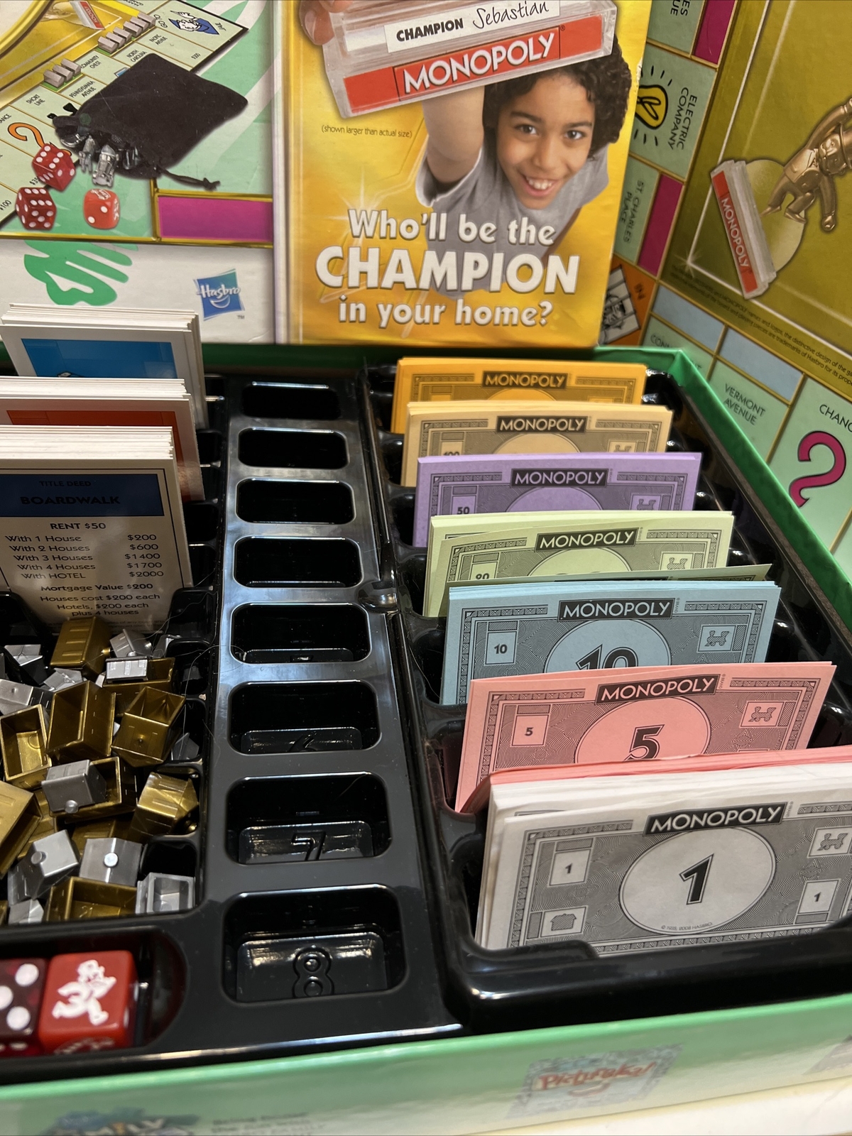 Monopoly Championship Edition Family Game With Trophy 2009 Hasbro ...