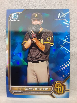 2022 Bowman Draft Sapphire #BDC-119 Henry Williams Bowman 1st - San ...