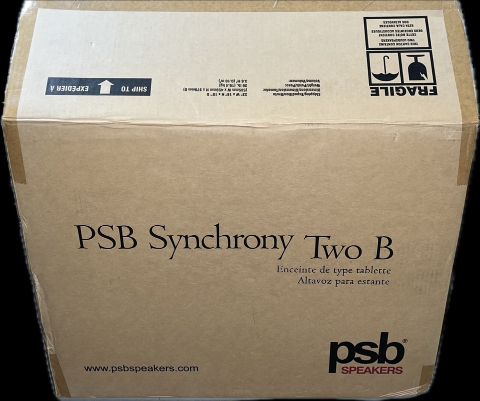 PSB Synchrony Two B Bookshelf Speaker PAIR in Dark Cherry | eBay